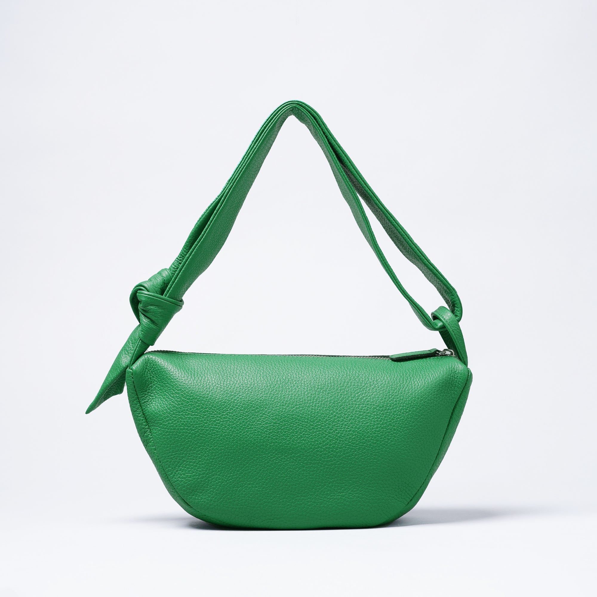 Italian Leather Half Moon Bag / Green | テーーマ teema