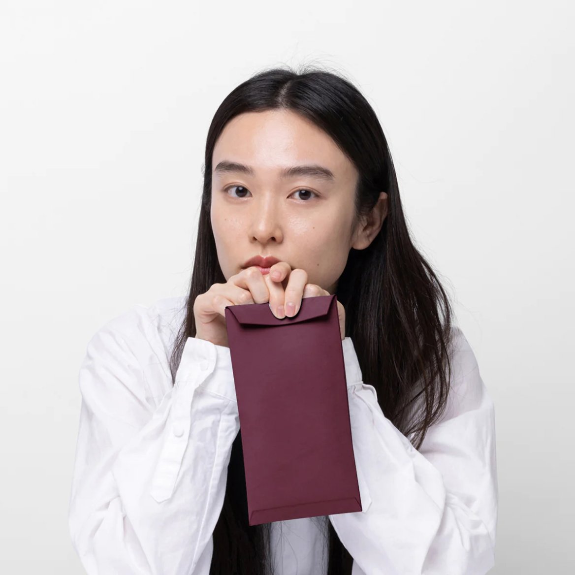 ＜モジャカワ＞ カスタマイズ envelope ケース L レッド系 | テーーマ teema