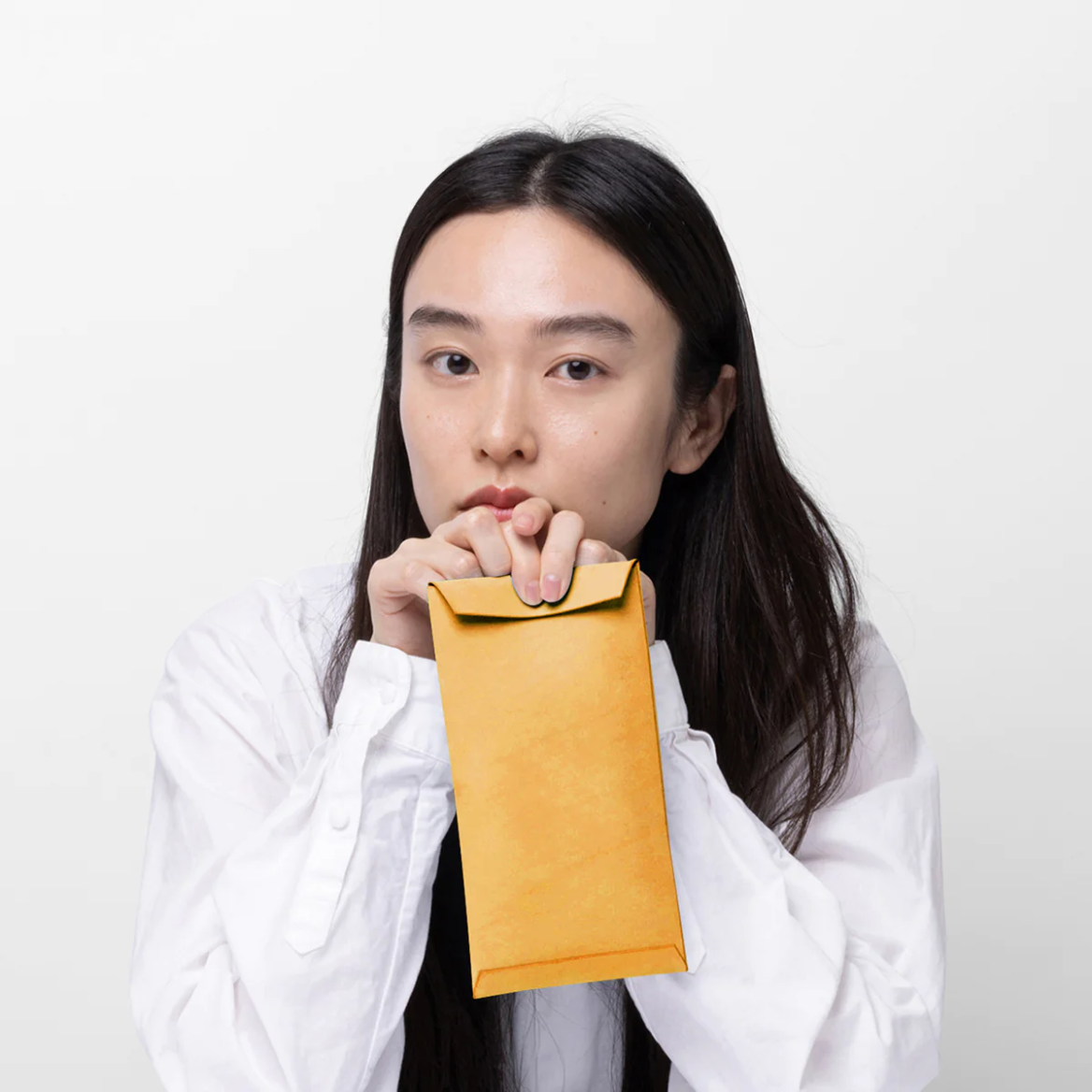 ＜モジャカワ＞ カスタマイズ envelope ケース L イエロー系 | テーーマ teema