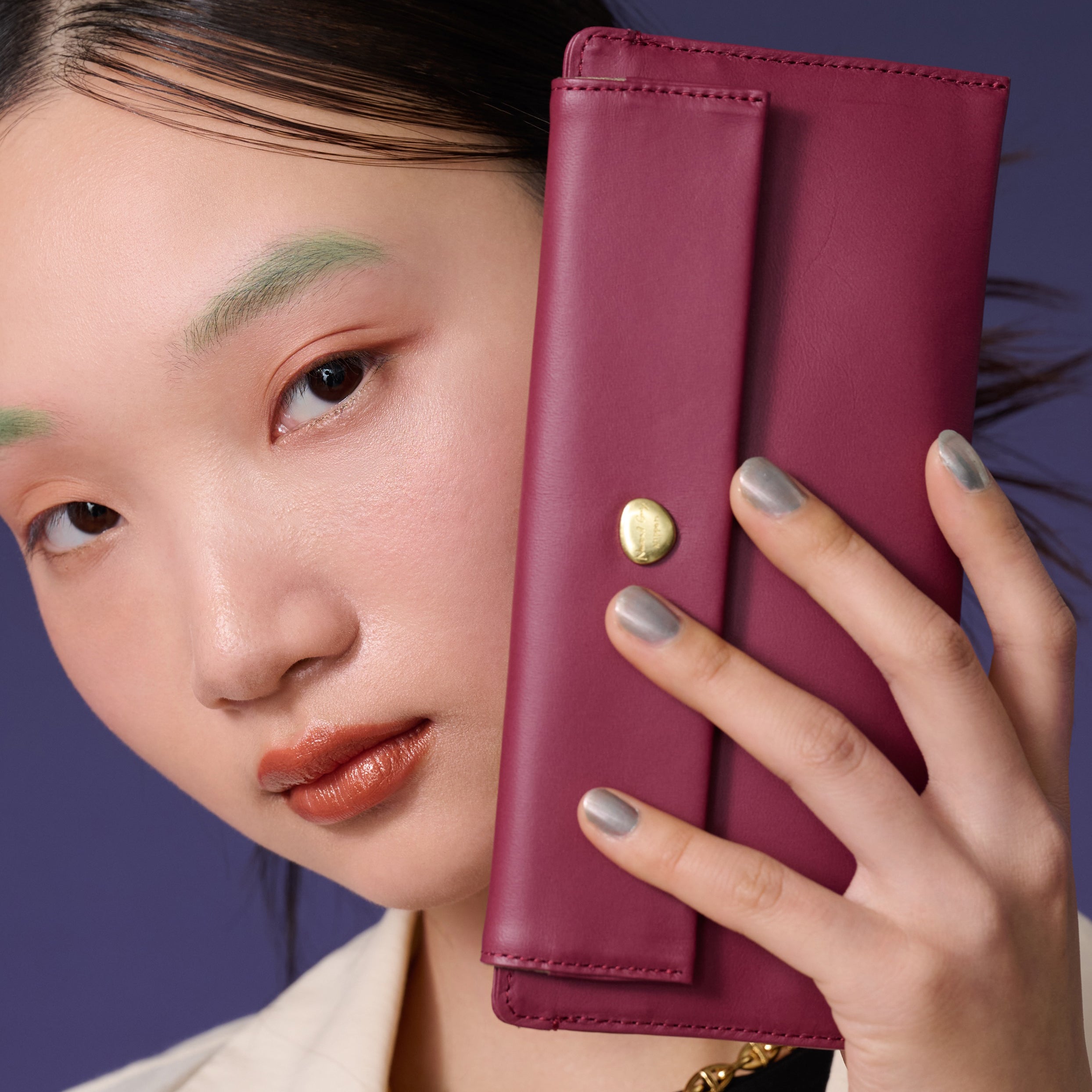 NP135 Husky Slim Wallet / Bordeaux | テーーマ teema