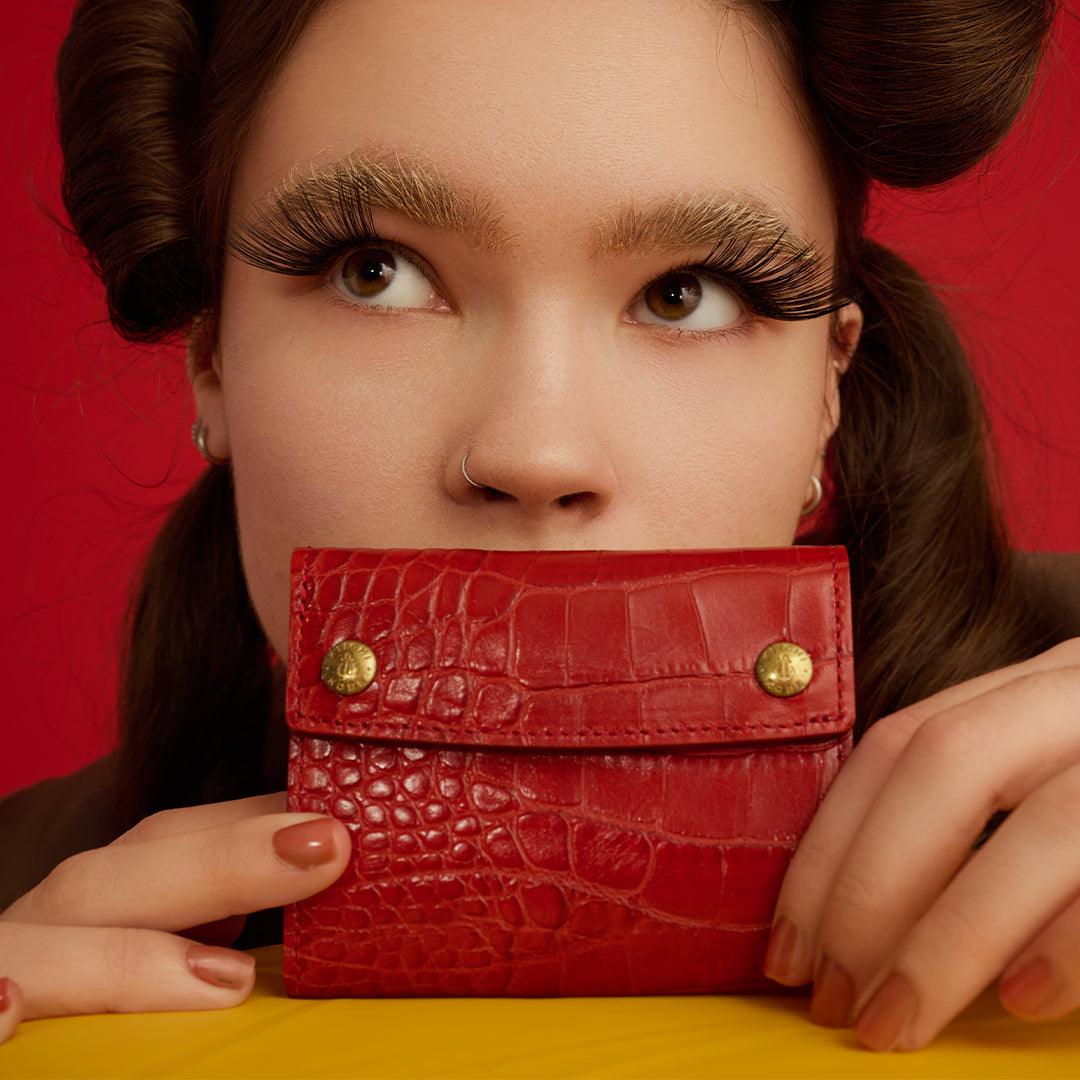 Alike Series Wallet (Trifold) / Red | テーーマ teema